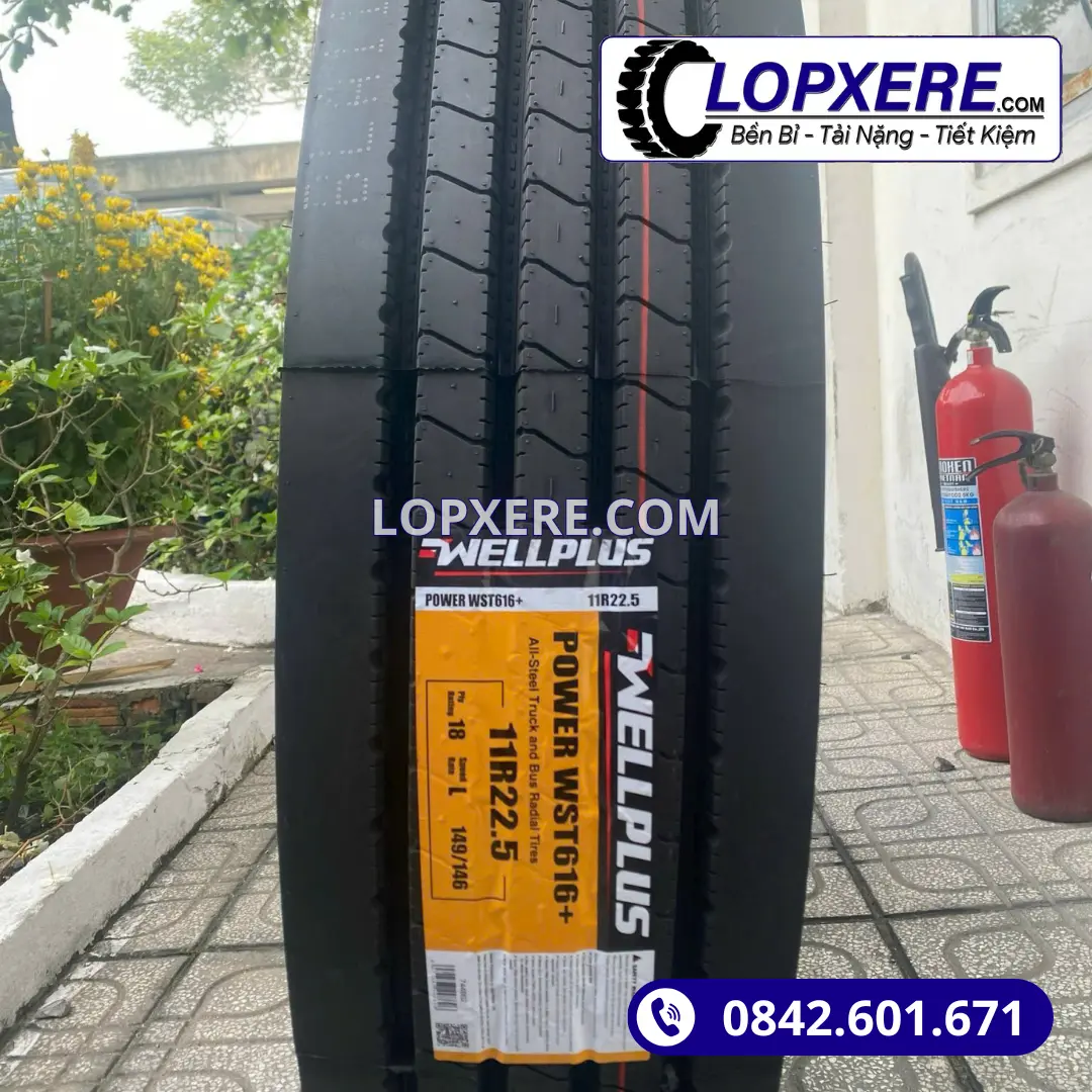 Lốp Wellplus WST616 11r22.5 gai xuôi 18PR - Lốp Xe Rẻ